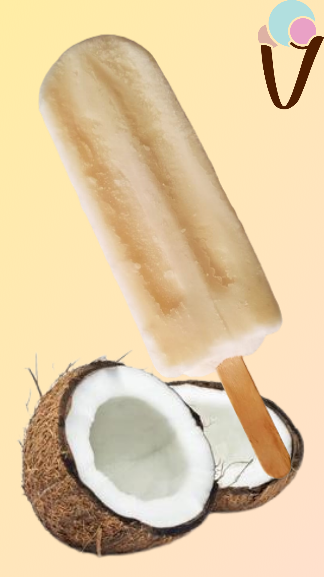 Paleta de Coco Dieta – La Valentina Heladería